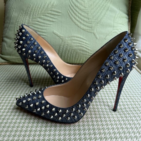 Christian Louboutin | Shoes | Christian Louboutin Navydenim Pigalle 0 ...